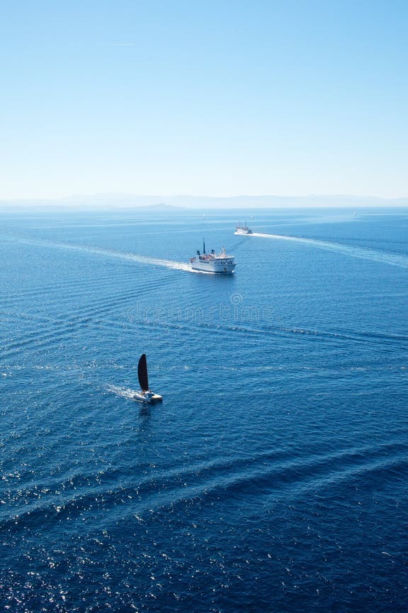 Strait of Bonifacio. stock image. Image of tourism, summer - 38125951