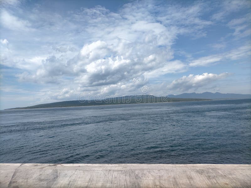 The Strait and the Island is Very Beautiful during the Day Stock Image ...