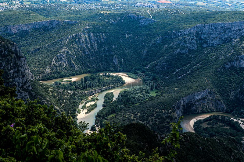 Strait of a River at Summertime Stock Image - Image of mountain, park ...