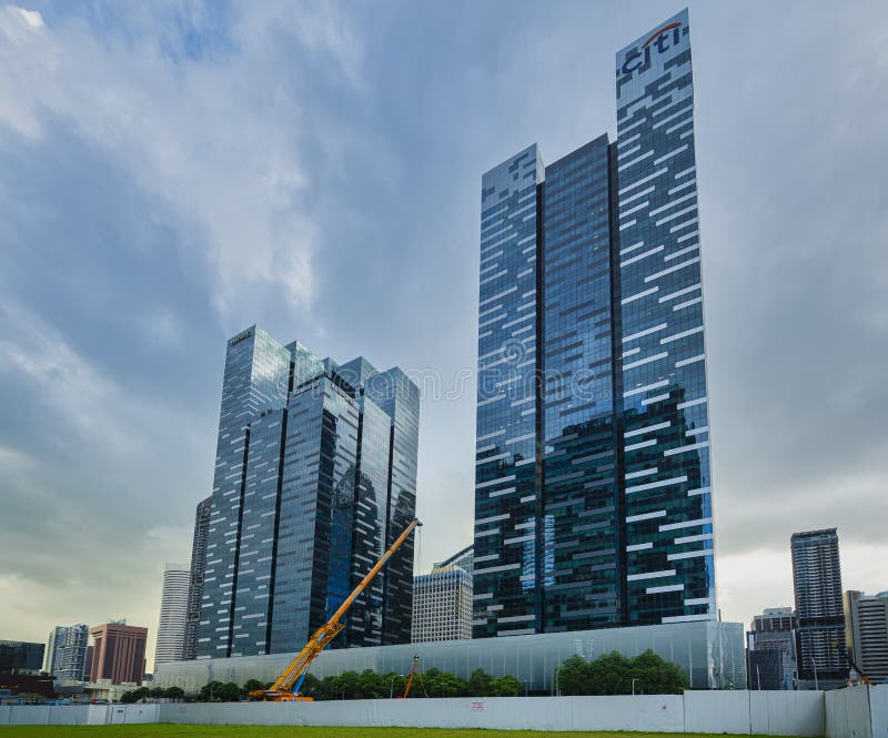 Straits View editorial stock photo. Image of panorama - 171431488