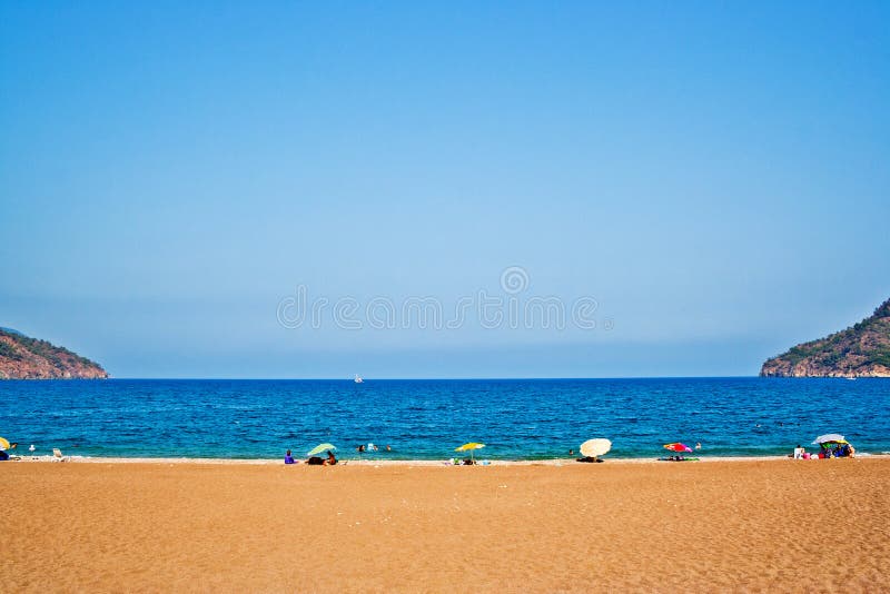 Strand in Adrasan stockfoto. Bild von zieleinheit, leute - 22425882