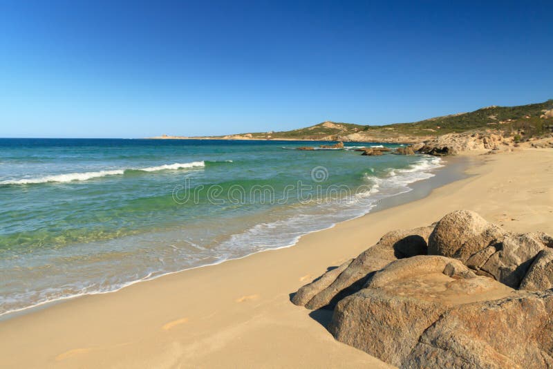 Strand DE Petra Muna, Dichtbij Calvi in Corsica Stock Foto - Image of ...
