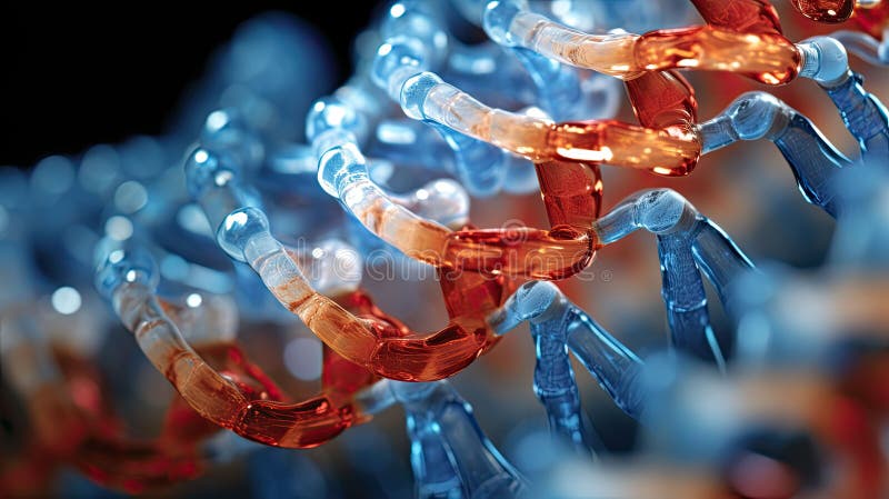 Strand dna helicase stock illustration. Illustration of double - 307644748