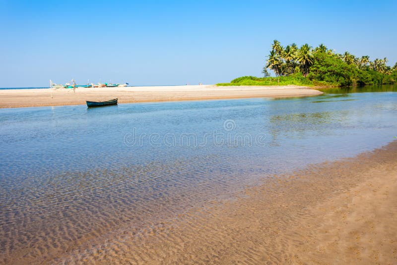 Strand in Goa, Indien stockfoto. Bild von nave, küste - 89569848