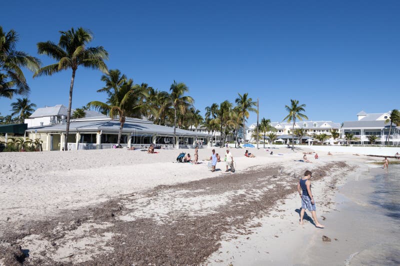 Strand in Key West, Florida Redaktionelles Bild - Bild von leute ...