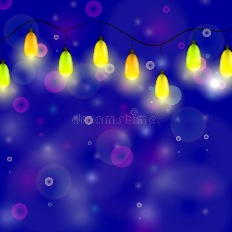 The strand of lights stock vector. Illustration of festive - 59721992