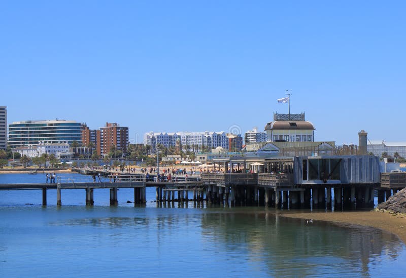 Strand Melbourne Australien St. Kilda Redaktionelles Bild - Bild von ...