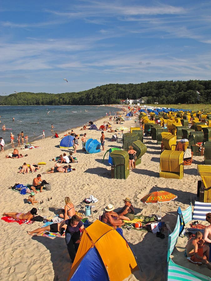 Strand op Ruegen-eiland redactionele fotografie. Image of europa - 36173762