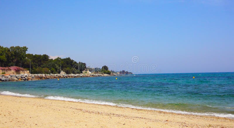 Strand Sainte Maxime, Frankreich Stockfoto - Bild von frankreich, nett ...