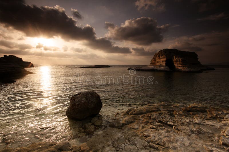 Mittelmeer. Syrien. Berge, Landschaft. Stockfoto - Bild von senken ...