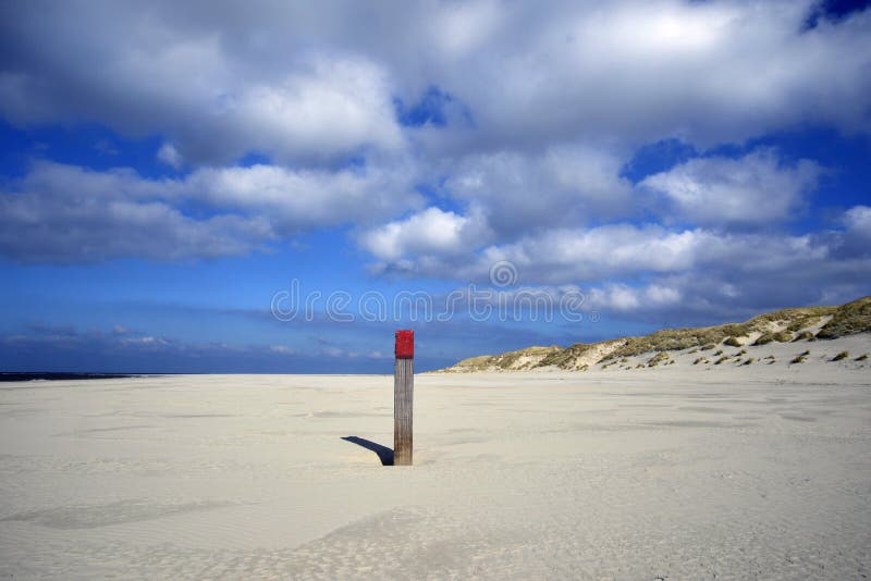 Strand Terschelling, Nederland Stock Foto - Image of water, achtergrond ...