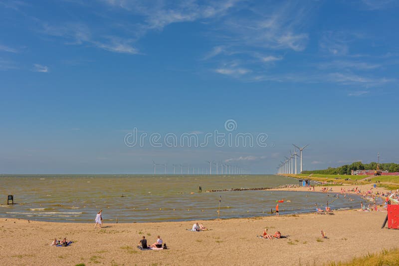 Beach in Urk editorial photo. Image of travel, island - 310257821