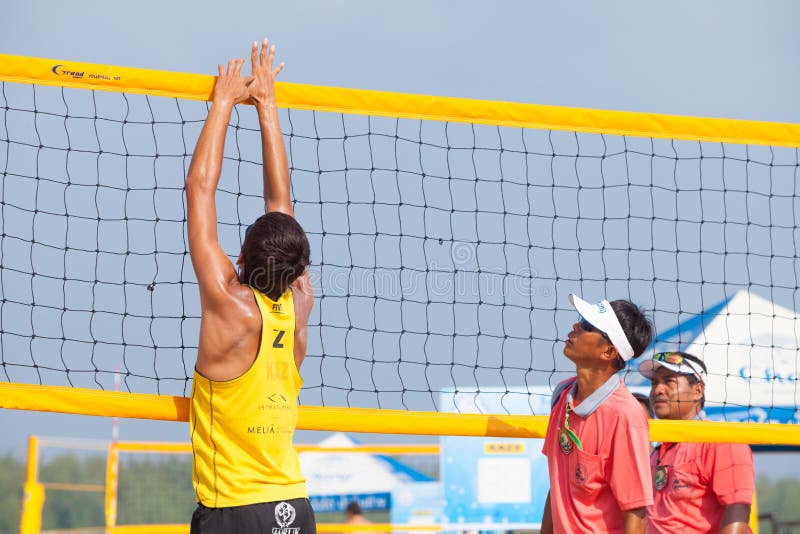 Strand-Volleyball redaktionelles foto. Bild von schlag - 40185676