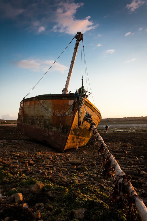 Stranded Boat stock photo. Image of boat, stranded, sand - 1136148