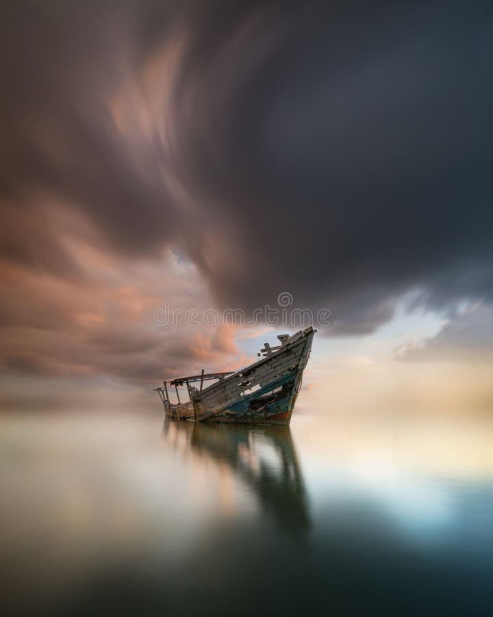 Stranded stock photo. Image of rain, stranded, landscape - 109448256