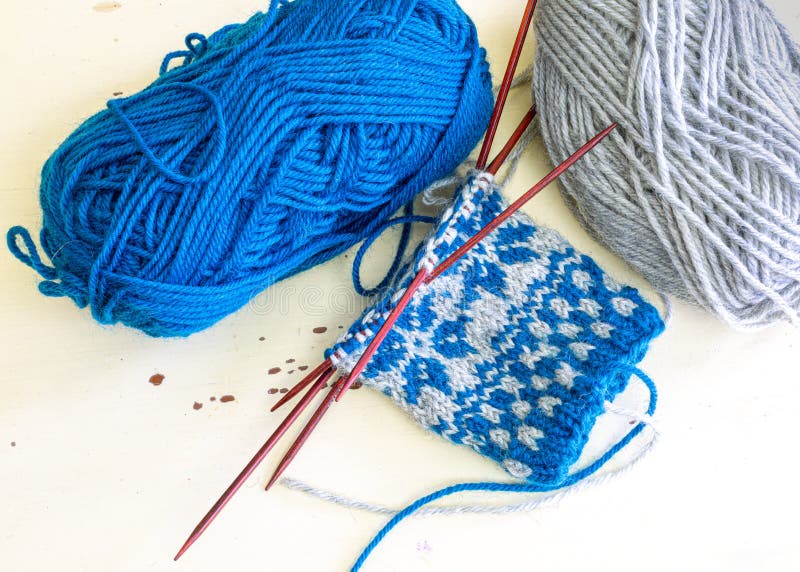 Stranded Colorwork Knitting Stock Photo - Image of design, creative ...
