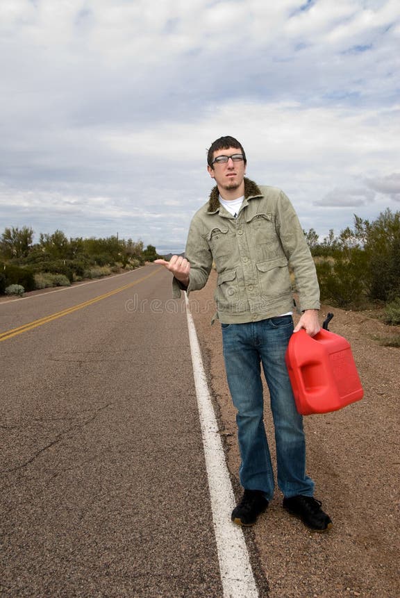 Stranded without gas stock image. Image of abandoned - 28962713