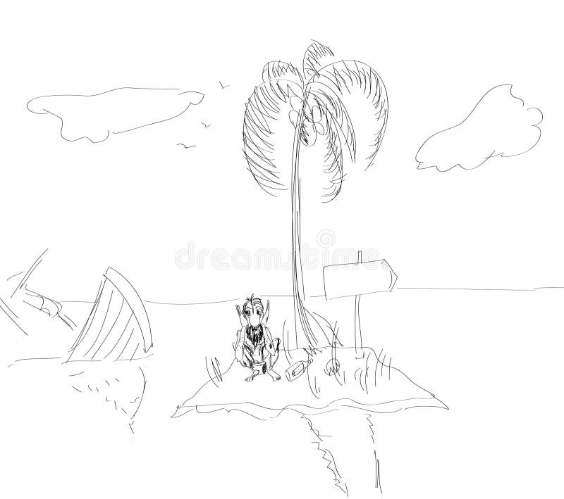Man Stranded Stock Illustrations – 160 Man Stranded Stock Illustrations ...