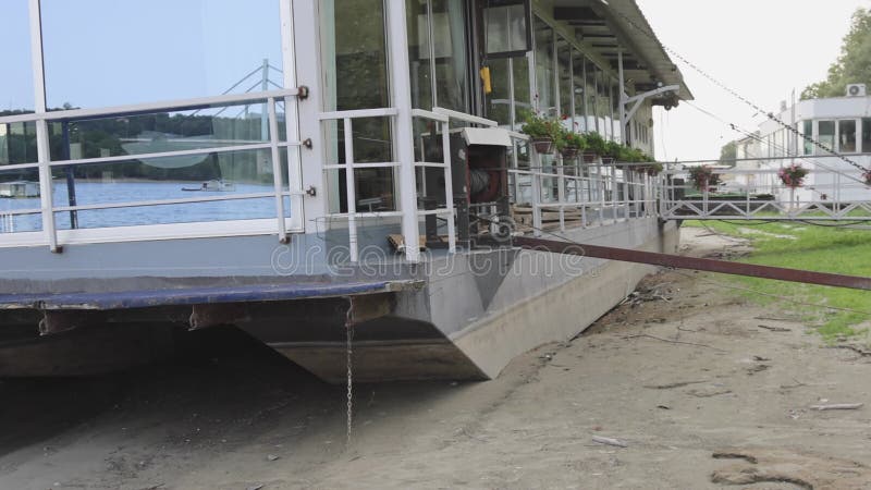 Stranded River Pontoon Restaurant Stock Footage - Video of beach, novi ...