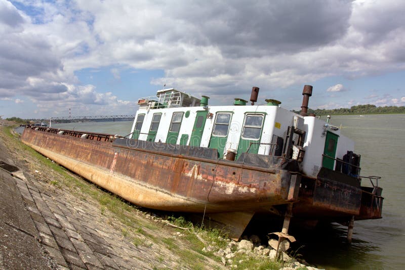 Stranded ship stock image. Image of ruined, disaster - 59340693