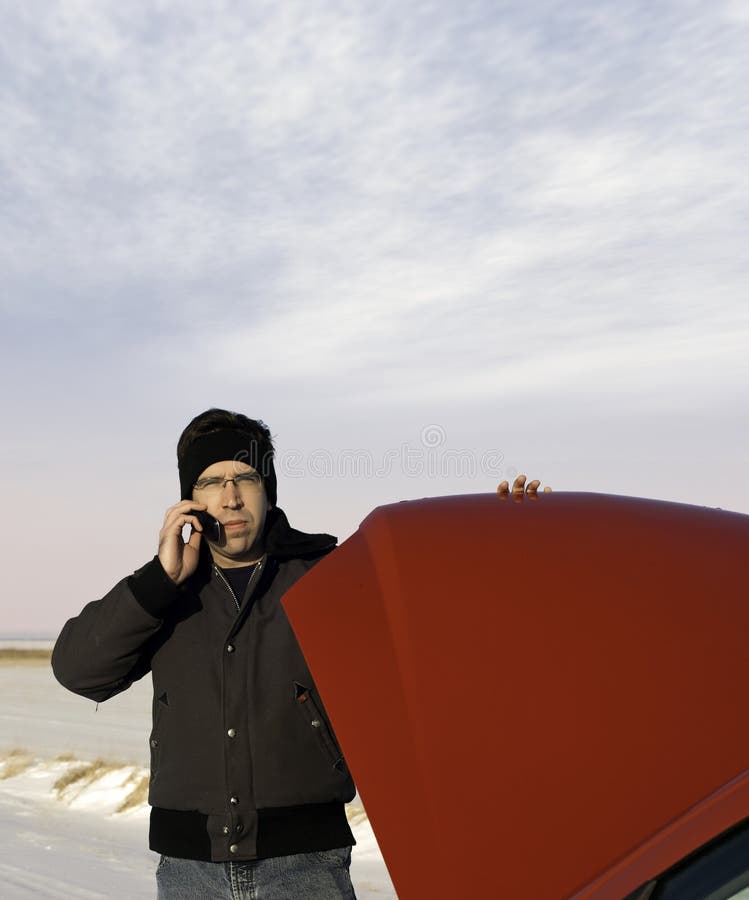 Stranded in Winter stock image. Image of copyspace, road - 12923799