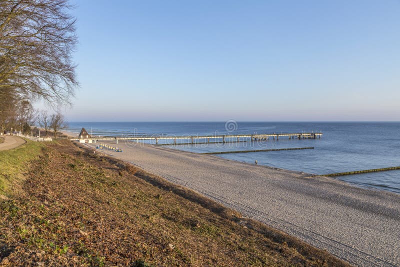 Der Strand am Koserow Auf Der Insel Usedom Im Sommer Stockbild - Bild ...