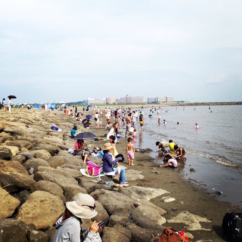 Strandnah redaktionelles foto. Bild von tokio, japan - 48685901