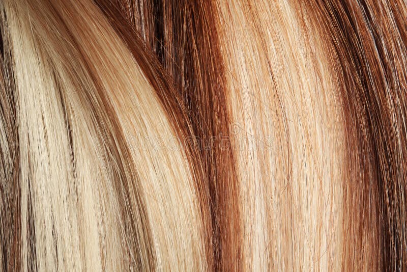 Strands Of Different Color Hair As Background Stock Image - Image of ...