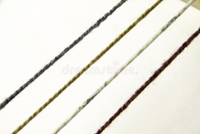 Strands of Warm Colored Wool Stressed Stock Photo - Image of clew ...