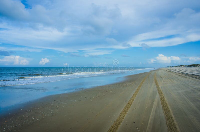 Strandweg in De Buitenbanken Stock Afbeelding - Image of buiten, zand ...
