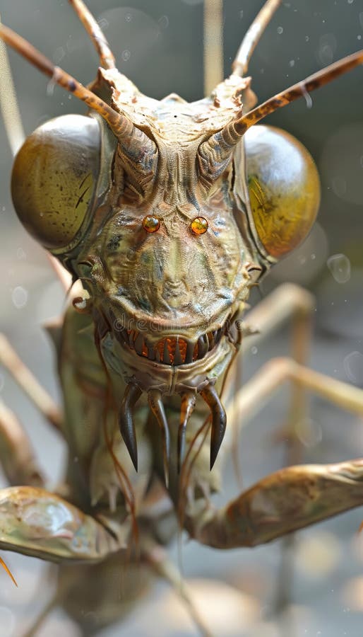 29 Strange Alien Monster Creature Macro Insect Details 3D Illustration ...
