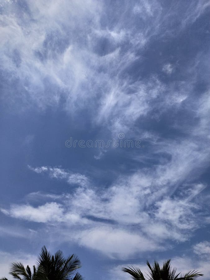 Strange Alien Shape Cloud Visible in the Sunny Daylight Stock Photo ...