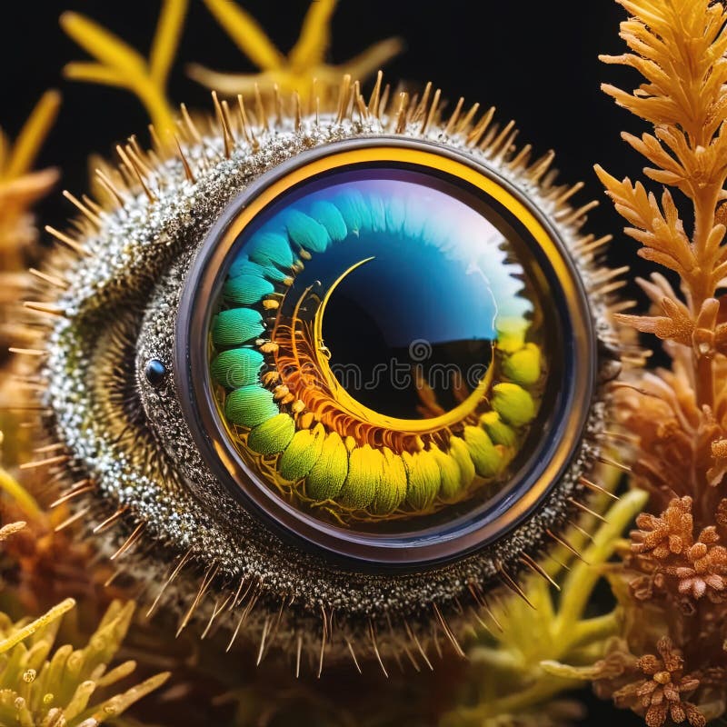Strange Animal Eye, Close Up Stock Illustration - Illustration of fauna ...