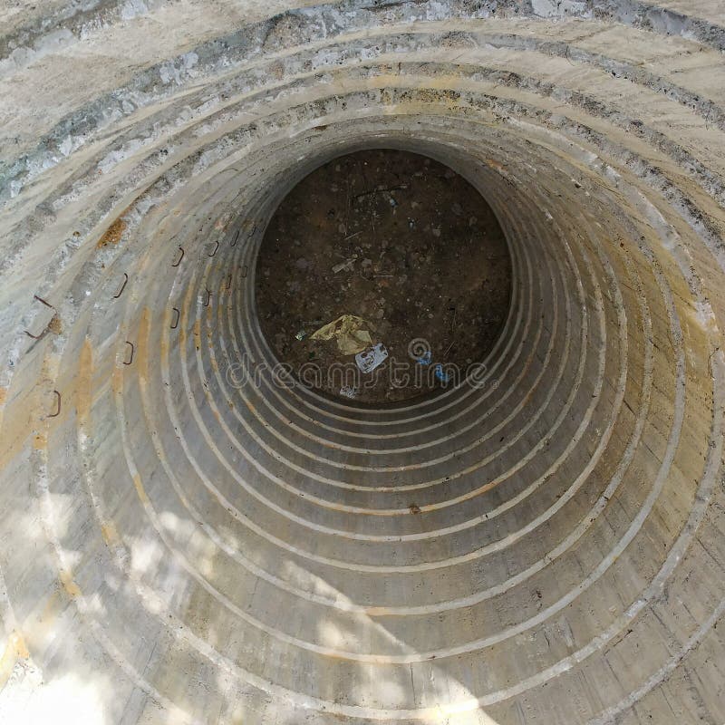 The Strange Archeological Structure of the Farm Well. Stock Photo ...