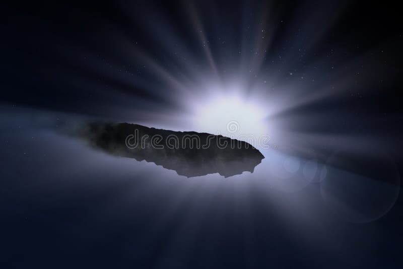 Strange Asteroid in the Space! Stock Illustration - Illustration of ...