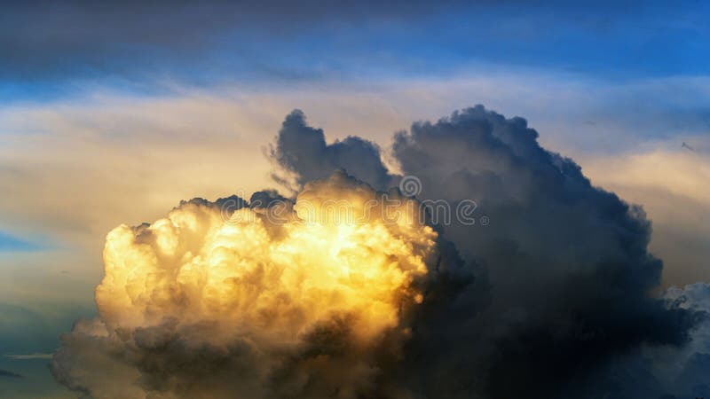 Strange Atmosphere at Sunset Stock Image - Image of create, sunlight ...