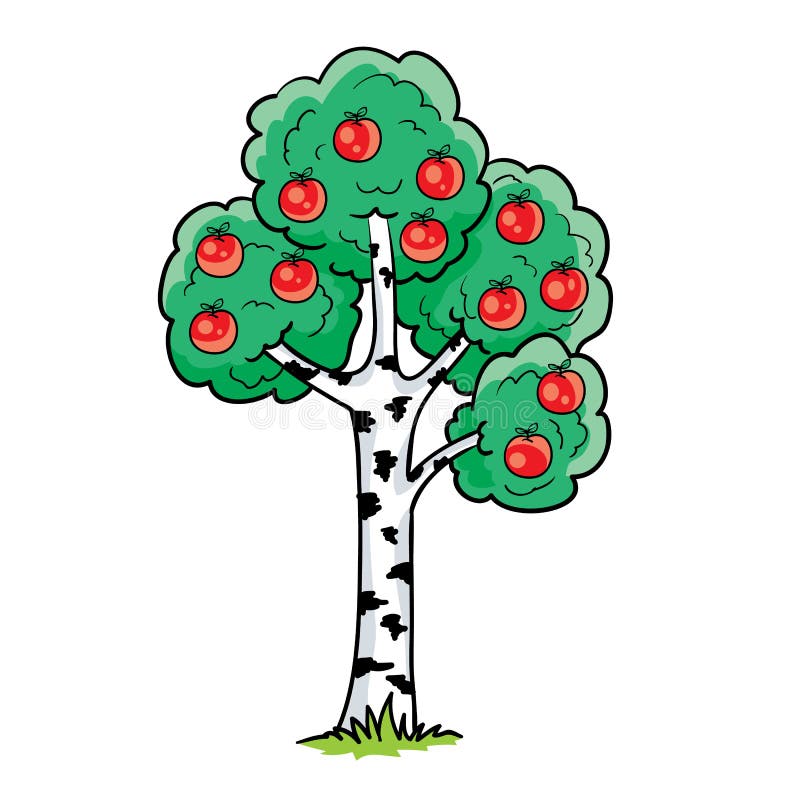 Strange tree illustration stock vector. Illustration of wood - 114963470