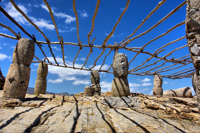 Strange Construction Against Sky Stock Image - Image of stone, cape ...