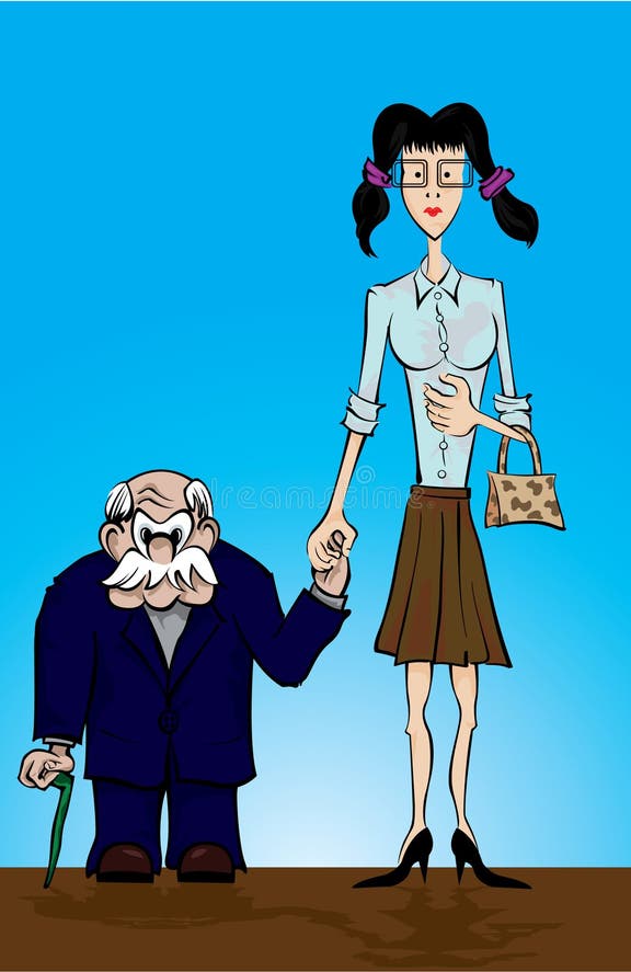 Strange couple stock vector. Illustration of digitally - 4006860