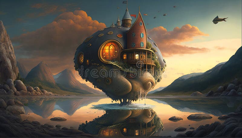 Strange Deja Vu. Surreal Mystical Fantasy Artwork Stock Illustration ... Strange Deja Vu. Surreal Mystical Fantasy Artwork Stock Illustration ...