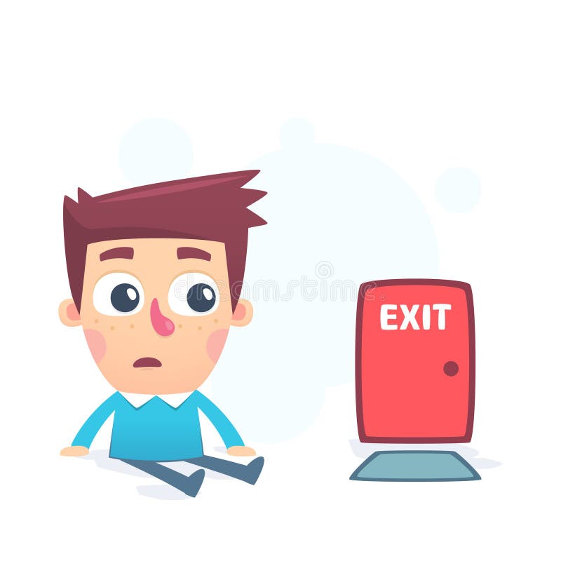 Strange exit stock illustration. Illustration of depression - 38477892