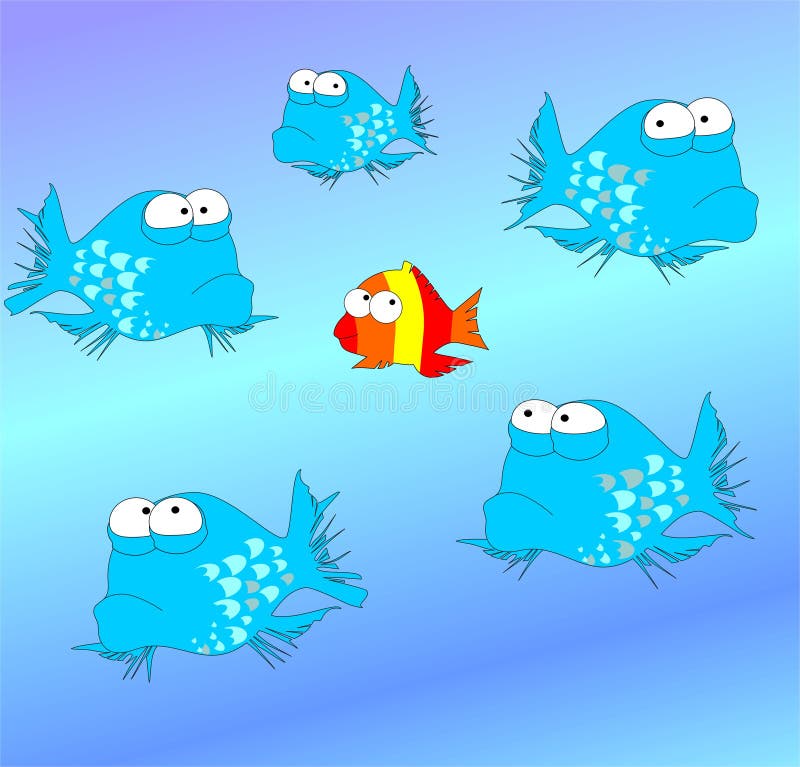 Identical Fishess Stock Illustrations – 1 Identical Fishess Stock ...