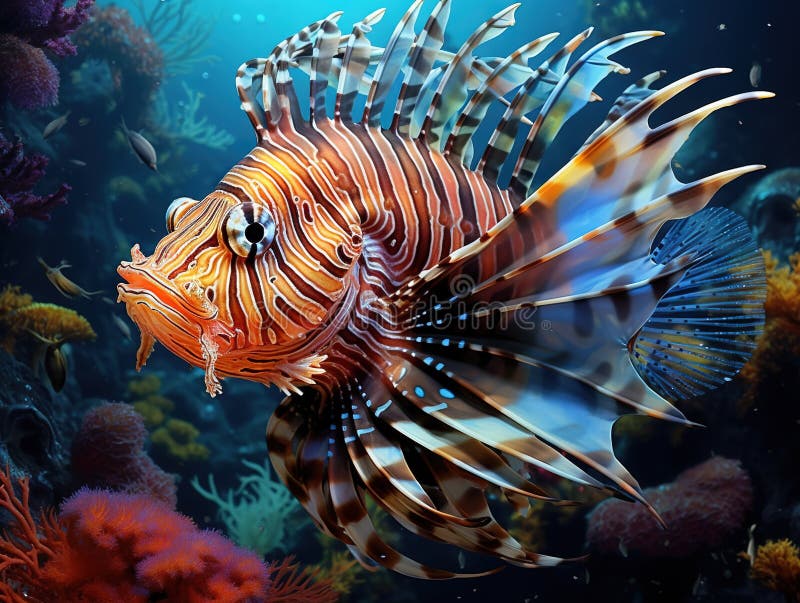 Strange Fish Made with Generative AI Illustration Stock Illustration ...