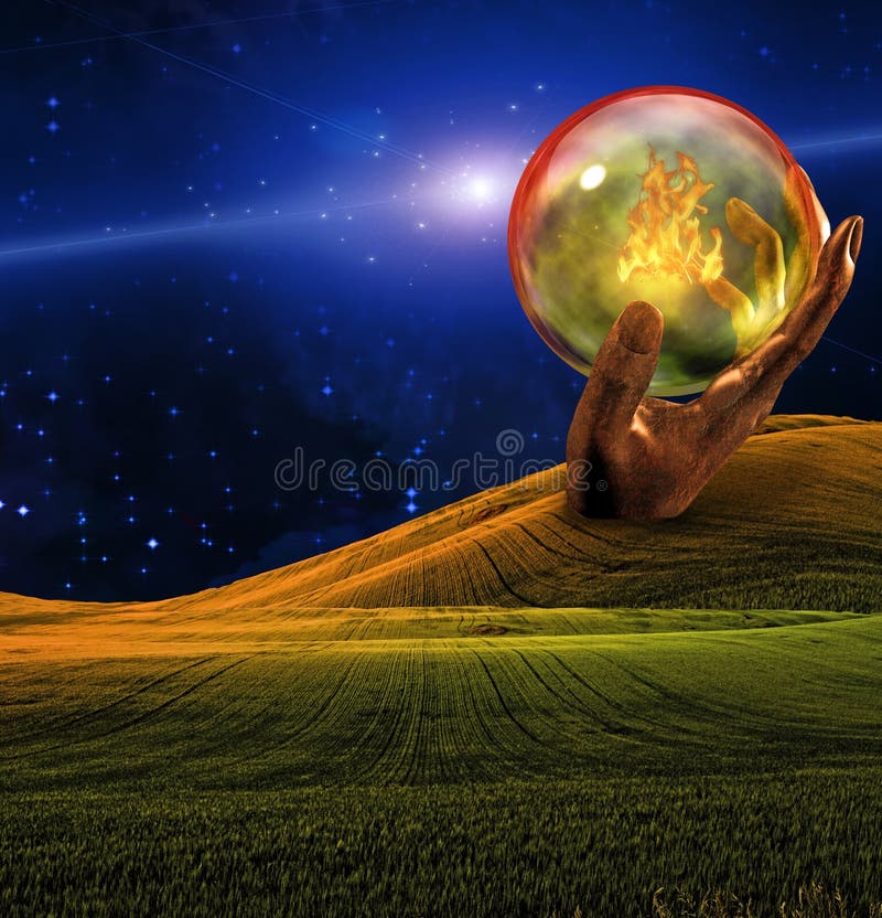 Strange Landscape stock illustration. Illustration of green - 20483669