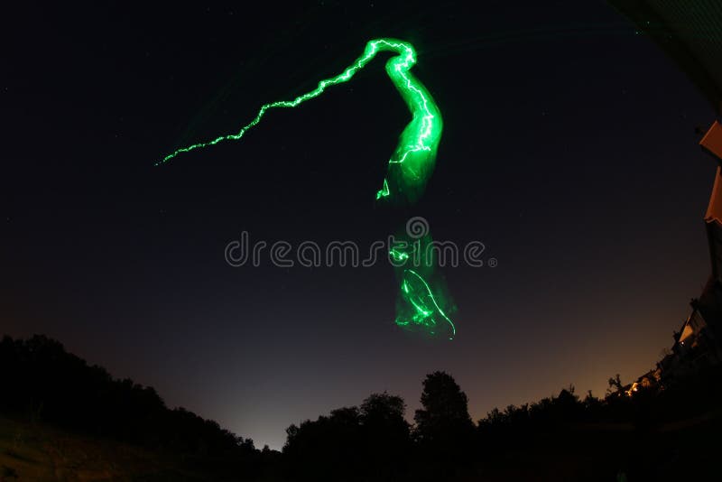 Strange Lights in the Sky2 stock image. Image of nature - 57996803