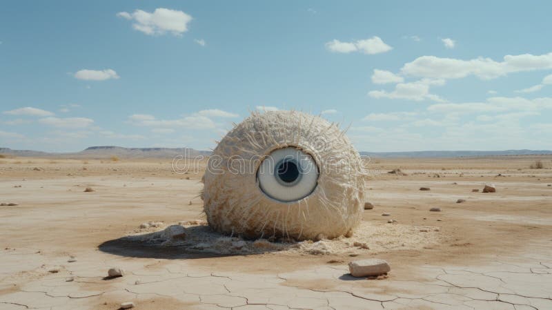 A Strange Looking Object in the Middle of a Desert. Generative AI Image ...