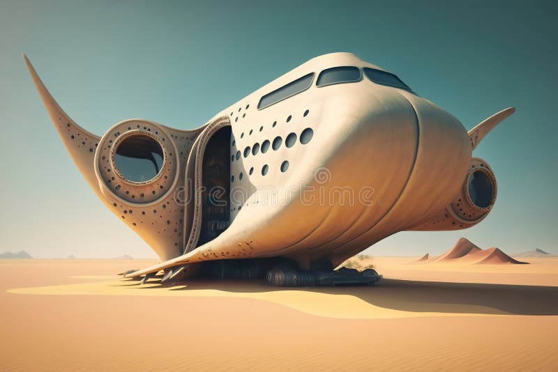 Strange Looking Sport Car, Alien Future Car, Cartoon Illustration ...