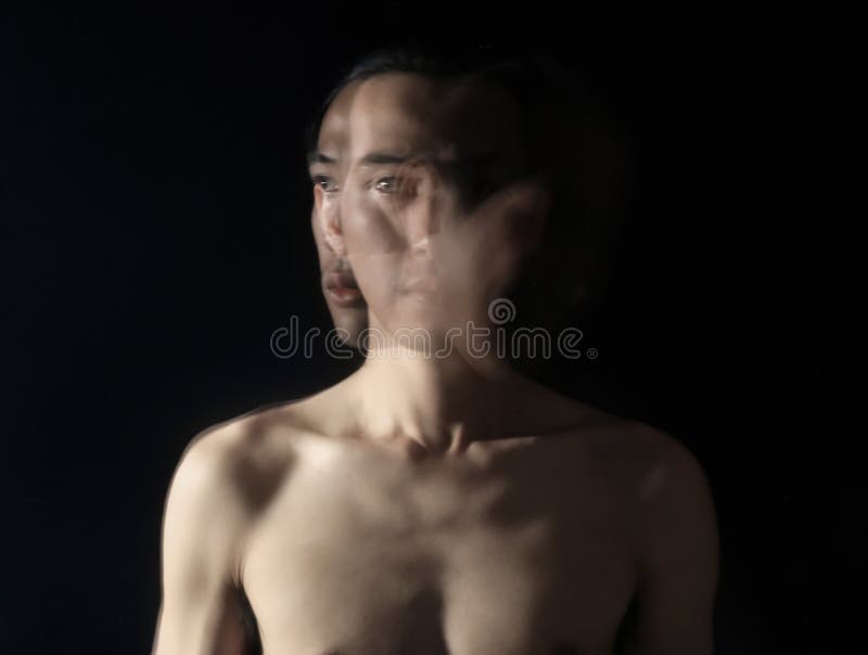 The Strange Man Stood in the Darkness Stock Image - Image of asian ...