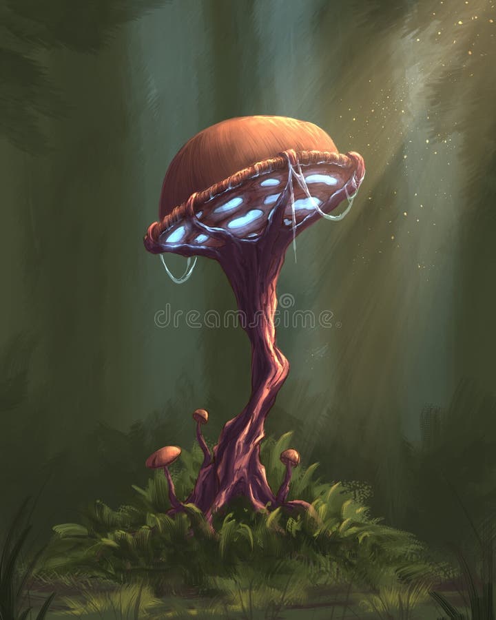 Strange Fungi Stock Illustrations – 133 Strange Fungi Stock ...