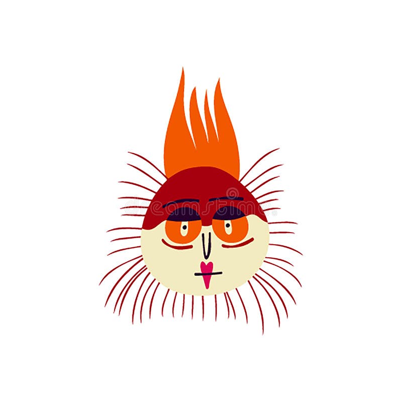 Strange Zombie Bird. Cartoon Illustration Stock Vector - Illustration ...